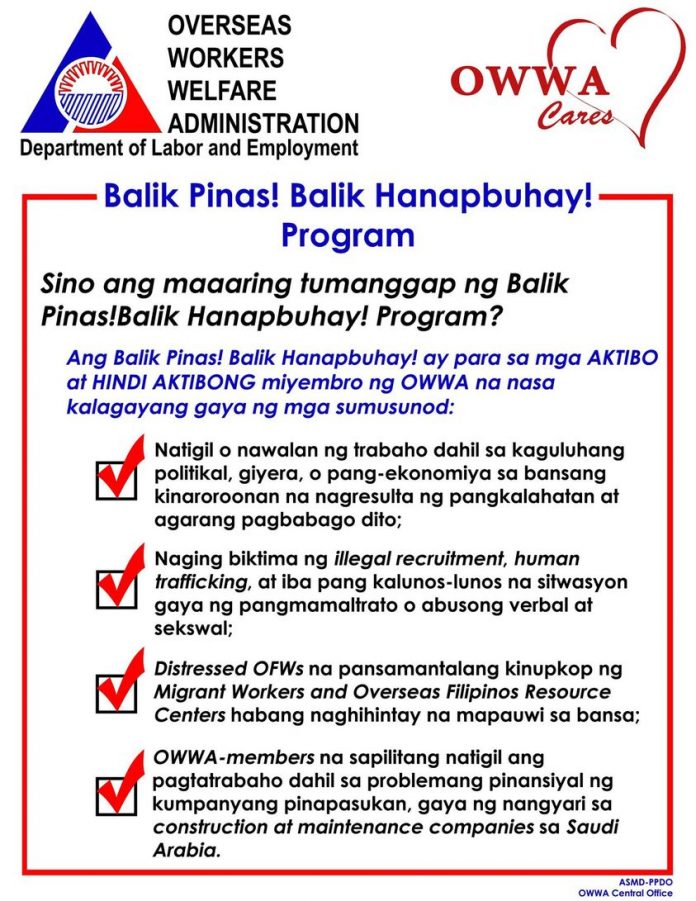 OWWA Balik Pinas Balik Hanapbuhay Livelihood Program for OFWs - OWWA Member