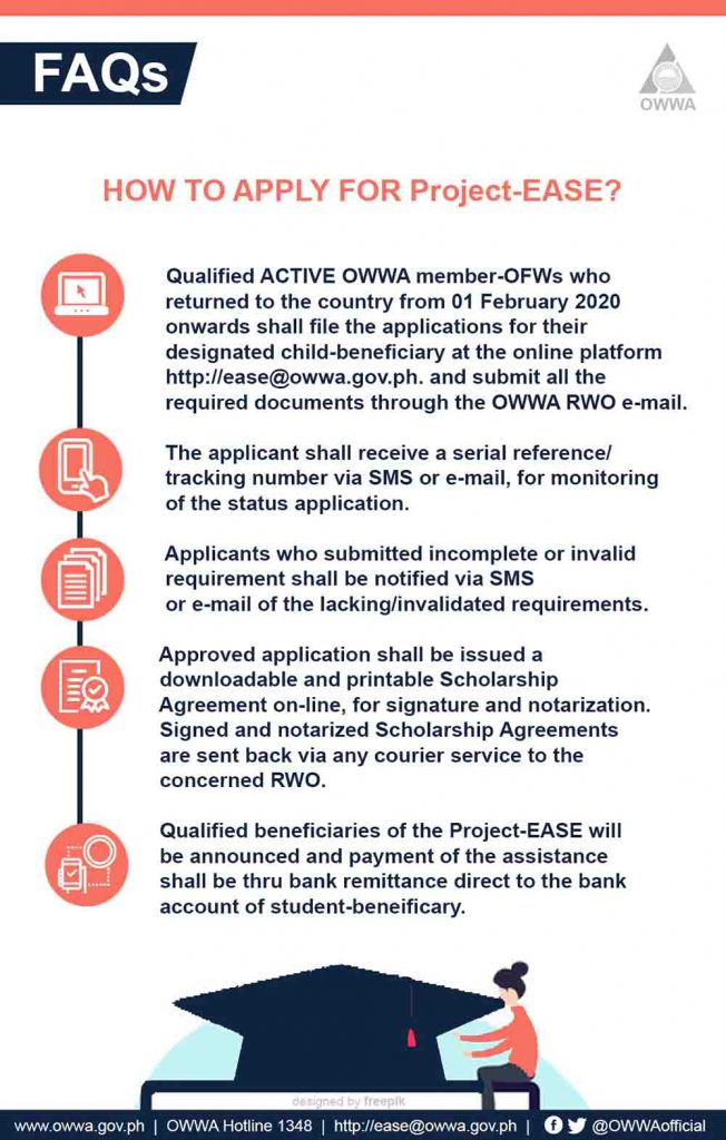 How to Apply OWWA Project EASE Scholarship | OWWA Member