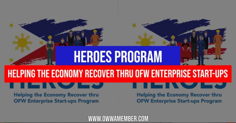 How to Apply HEROES Loan Program for OFWs | OWWA Member
