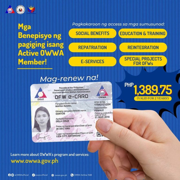 How to Apply OWWA e-Card for OFWs | OWWA Member
