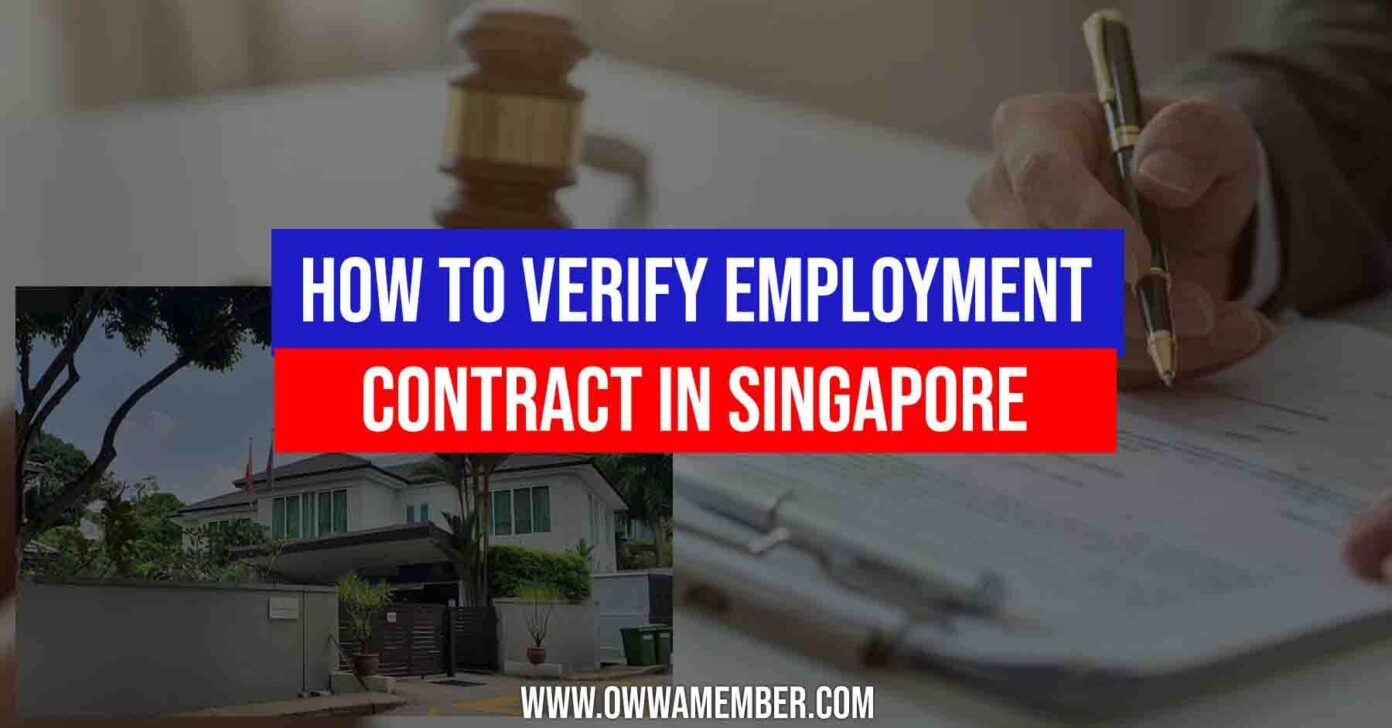 How to Verify Employment Contract in Singapore - OWWA Member