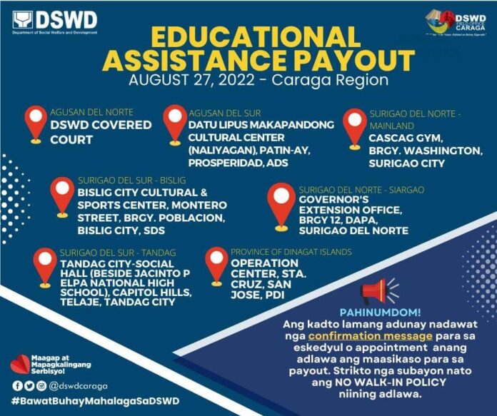 DSWD Educational Cash Assistance CARAGA Region - OWWA Member