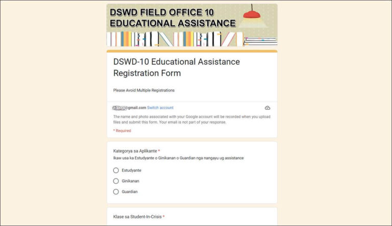 DSWD Educational Cash Assistance Region 10 Northern Mindanao | OWWA Member