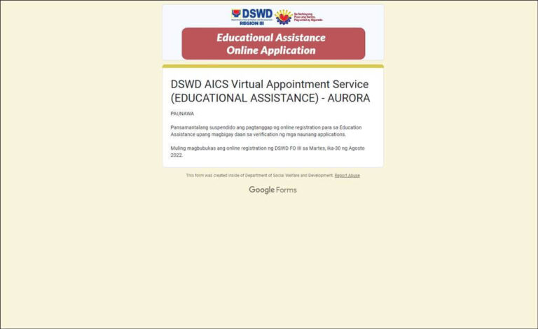 DSWD Educational Cash Assistance Region 3 Central Luzon | OWWA Member
