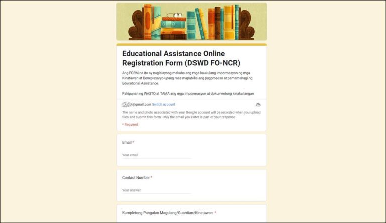 DSWD Educational Cash Assistance NCR Region - OWWA Member