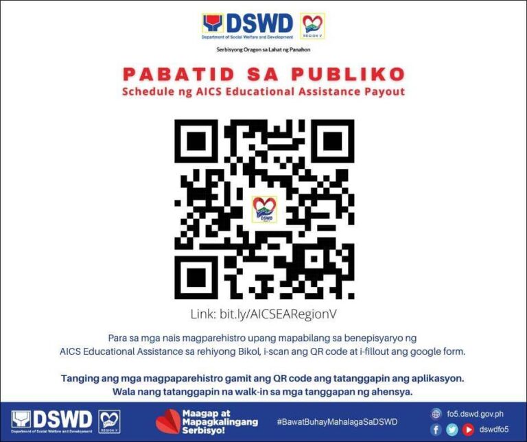 DSWD Educational Cash Assistance Region 5 Bicol - OWWA Member
