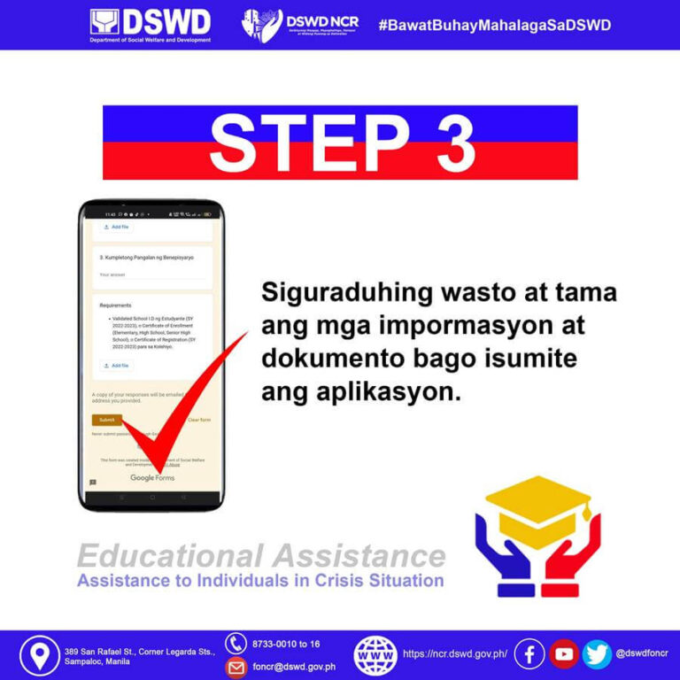 DSWD Educational Cash Assistance NCR Region - OWWA Member