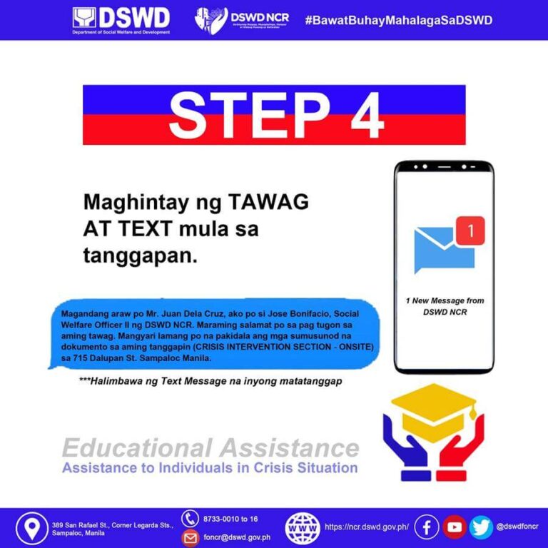 DSWD Educational Cash Assistance NCR Region - OWWA Member