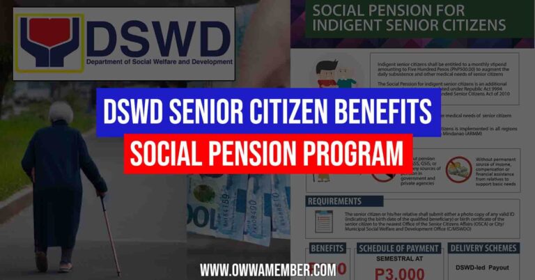 How to Apply DSWD Social Pension Program for Senior Citizens | OWWA Member