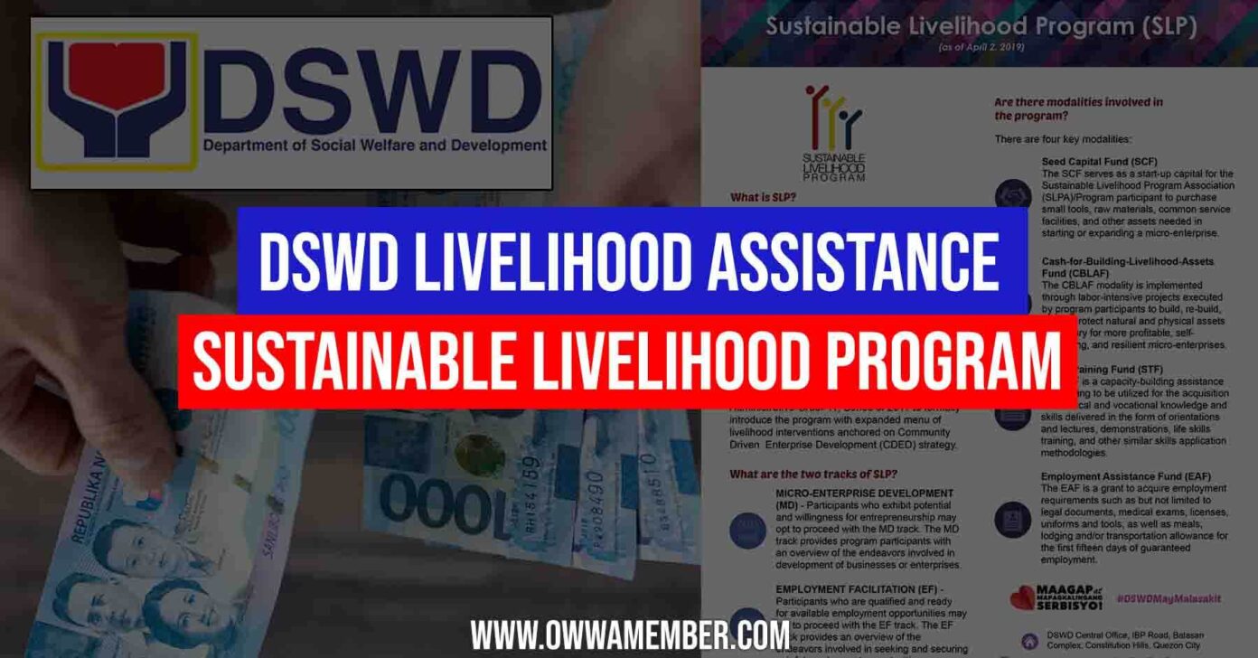 How to Avail DSWD Sustainable Livelihood Program | OWWA Member