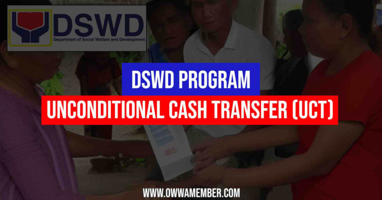 DSWD Unconditional Cash Transfer (UCT) Program - OWWA Member