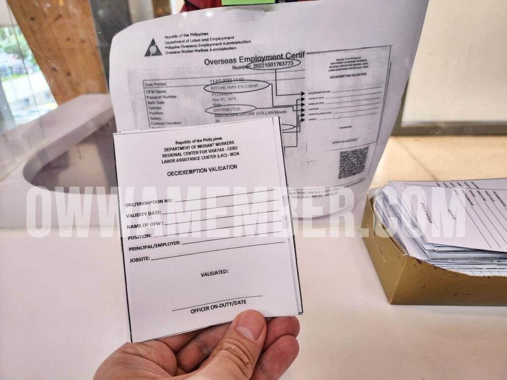 How to Apply BM Online OEC Exemption for Returning OFWs | OWWA Member