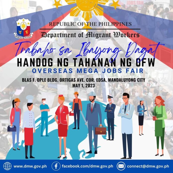 DMW Job Fair on May 1 Labor Day by Department of Migrant Workers - OWWA ...