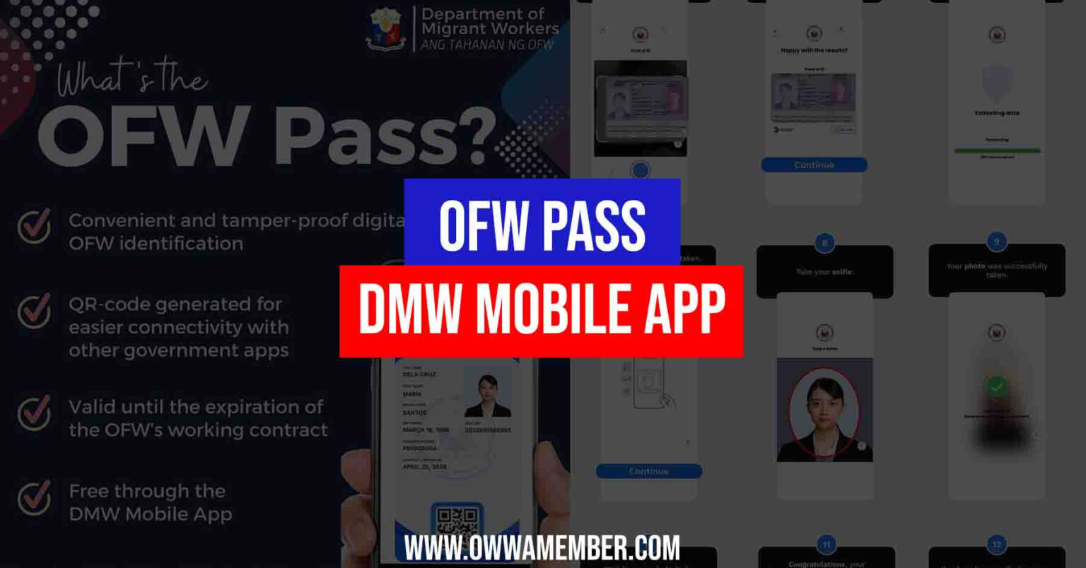 OFW Pass Guide: How to Apply OFW Pass in DMW Mobile App | OWWA Member