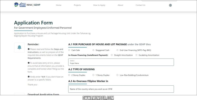 How to Apply NHA Housing Program for OFWs | OWWA Member