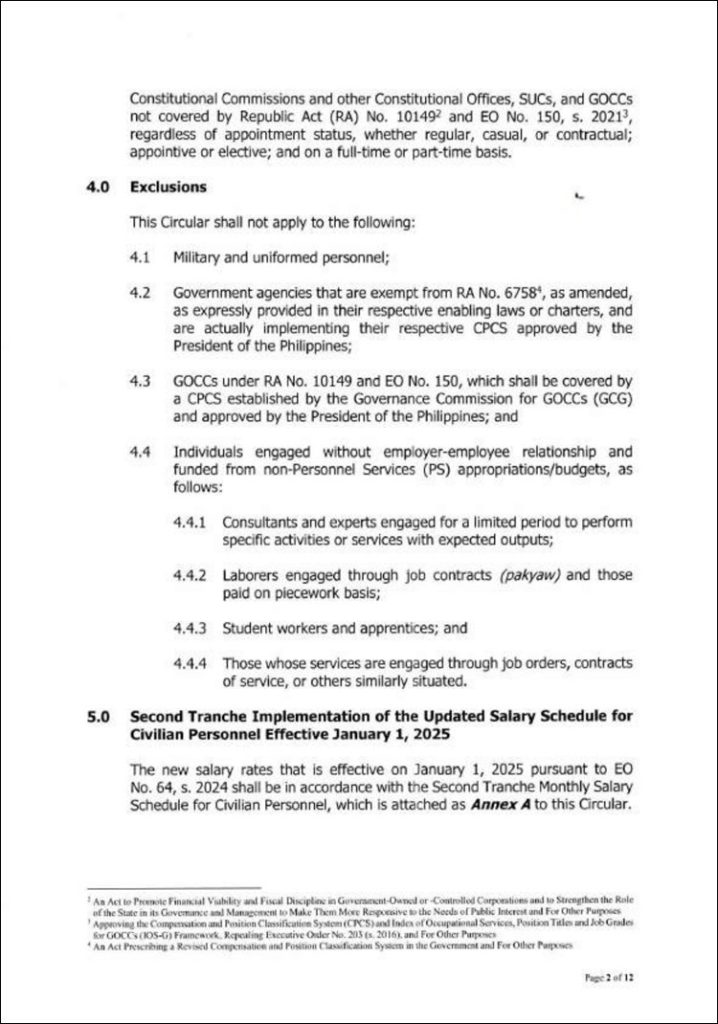 2nd Tranche Salary Increase 2025 for Philippine Government Workers ...