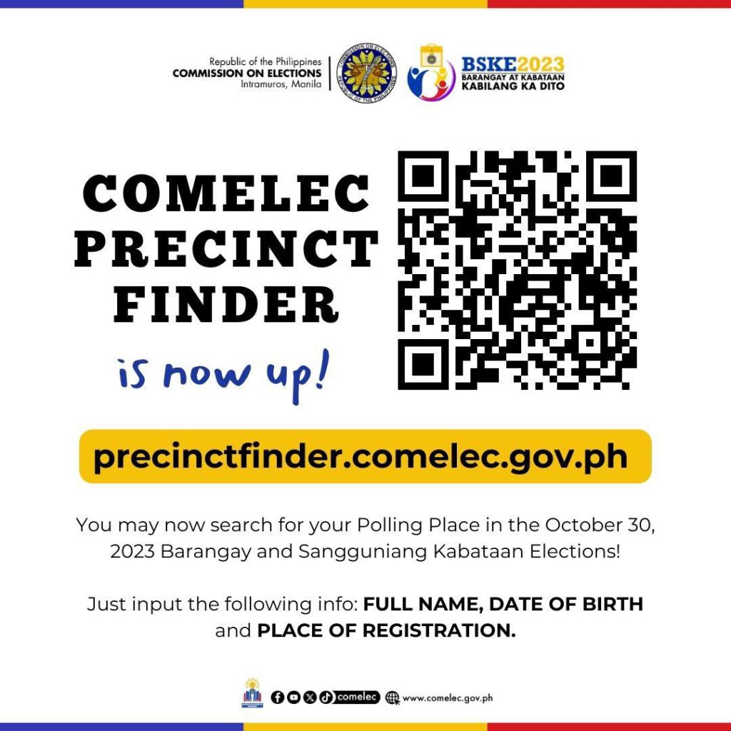 COMELEC Voting Precinct Finder: Voter Verifier Online Website | OWWA Member